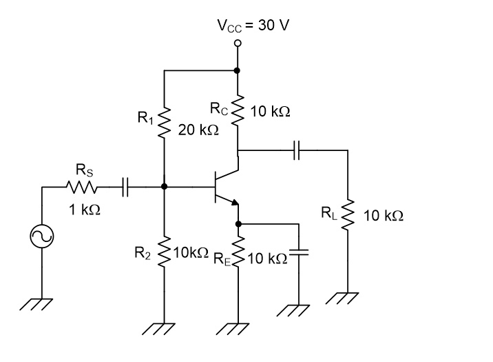 known power amplifier circuit as below determine a draw the dc and ac ...