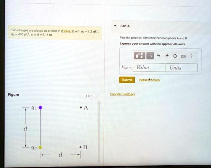 SOLVED: Texts: Can you please solve this? Part A: Two charges are ...