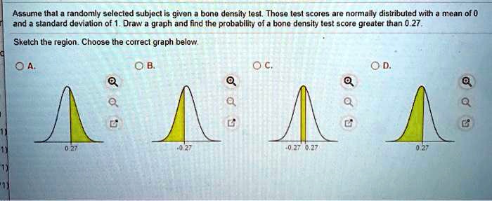 assume thal randomly selected subject is given bone densily iest those ...
