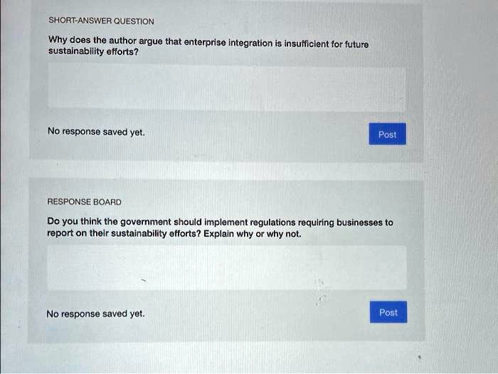 SHORT-ANSWER QUESTION Why does the author argue that enterprise ...