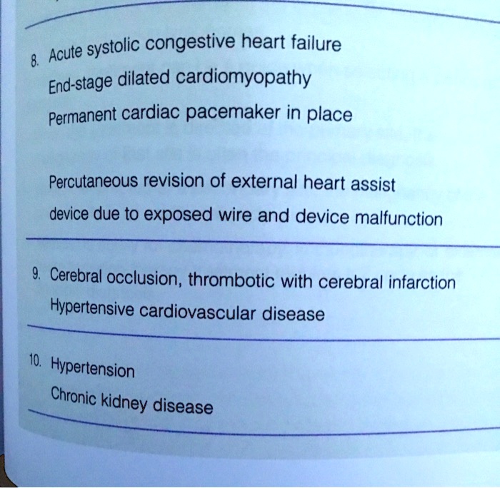 acute systolic congestive heart failure end stage dilated ...