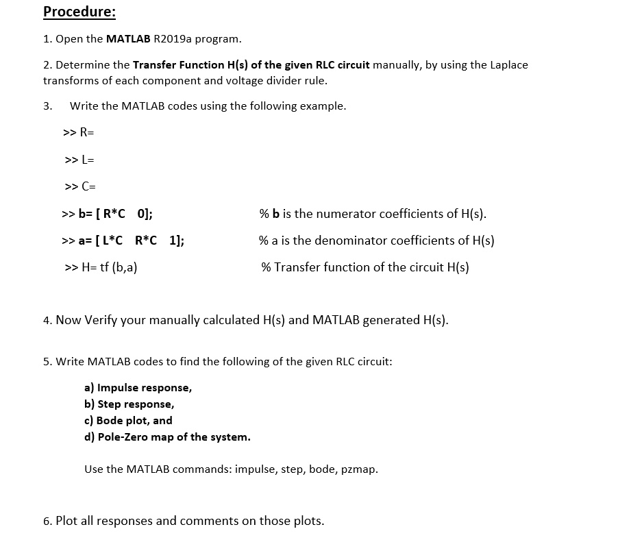 Video Solution Show Matlab Code And Plots Procedure Open The Matlab R2019a Program Determine