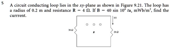 electromagnetic a circuit conducting loop lies in the xy plane as shown in figure 921the loop ...