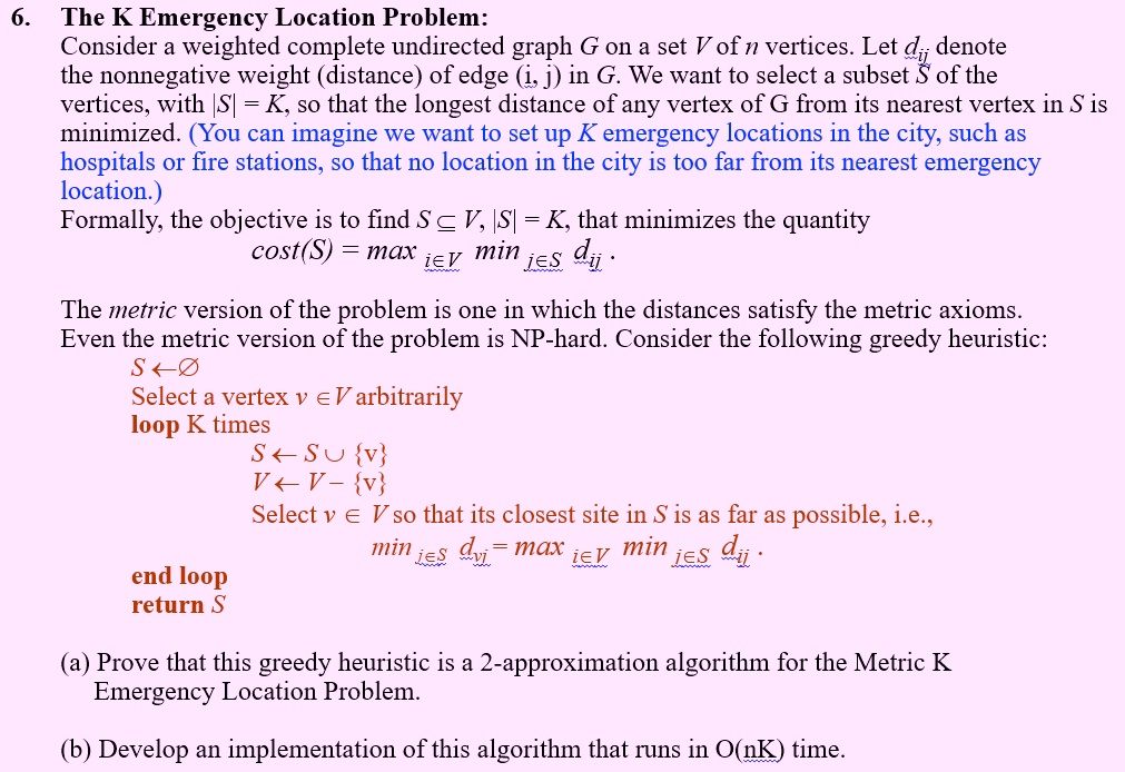 Solved I Need The Proof Of The Problem And The Pesudo Code Thank You You Should Present The