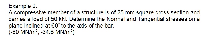 example 2 a compressive member of a structure is of 25 mm square cross ...