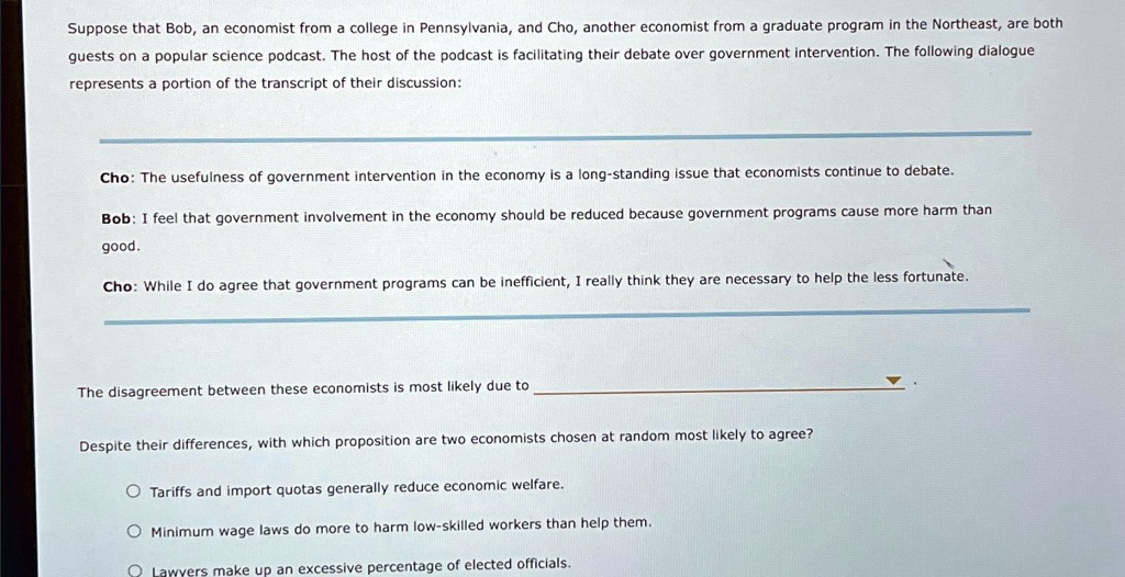 SOLVED: Suppose that Bob, an economist from a college in Pennsylvania ...