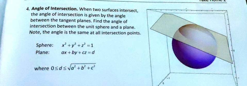 4 angle of intersection when two surfaces intersect the angle of ...