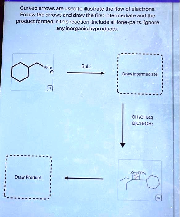 SOLVED: Curved arrows are used to illustrate the flow of electrons ...