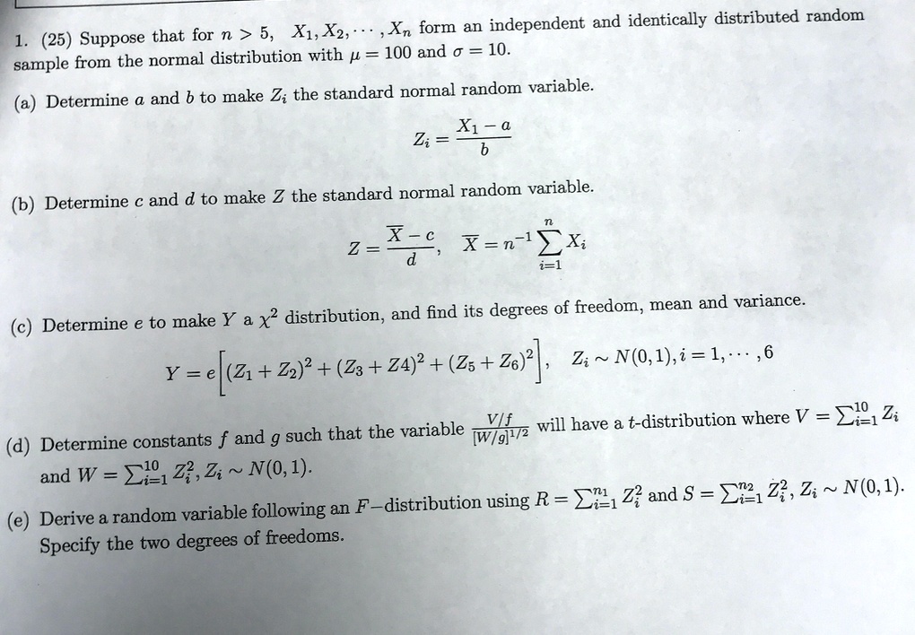 SOLVED: Text: Independent and identically distributed random variables ...