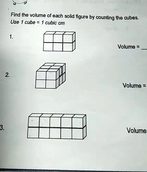 Volume Of 3d Shapes Counting Cubes
