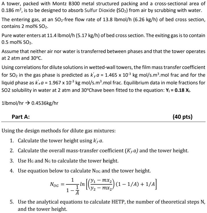 a tower packed with montz b300 metal structured packing and a cross ...