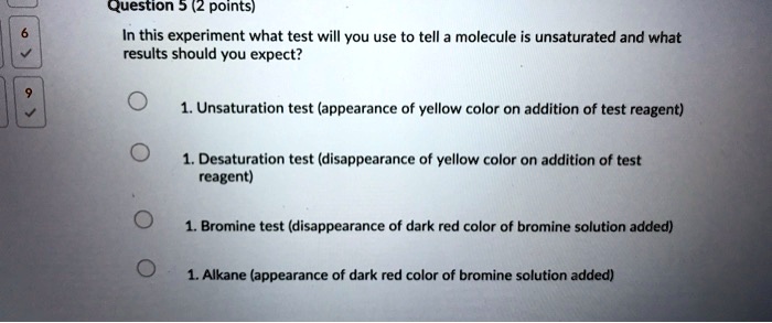 question 5 2 points in this experiment what test will you use to tell ...