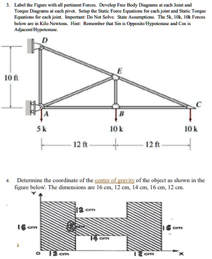 s label the figure with all pertinent forces develop free body diagrams ...