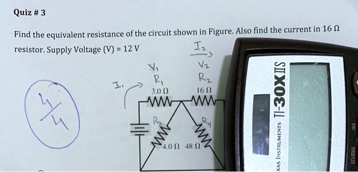 SOLVED: Quiz # 3 Find the equivalent resistance of the circuit shown in ...