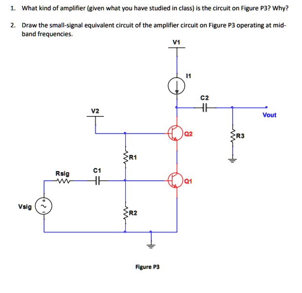 SOLVED: What kind of amplifier (given what you have studied in class) is the circuit in Figure ...