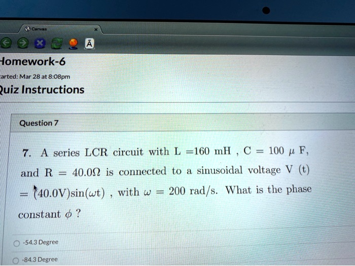 x a lomework 6 arted mar 28at 808pm quiz instructions question 7 a ...