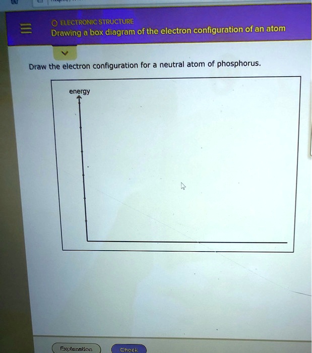 0 electronic structure drawing a box diagram of the electron ...
