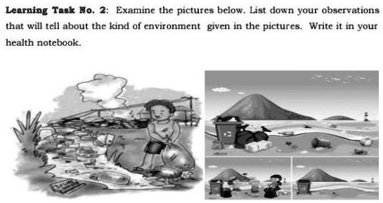 SOLVED: Learning Task 2: Examine the pictures below. List down your observations that will tell ...