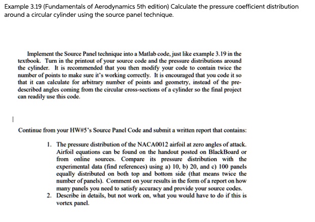 Example 3.19 (Fundamentals of Aerodynamics 5th edition) Calculate the ...