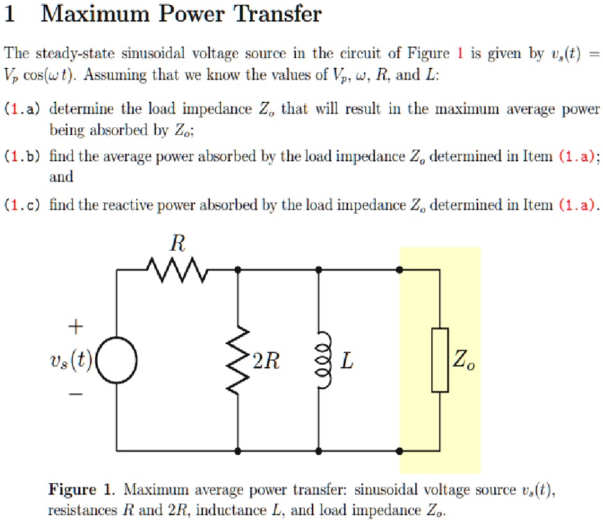 SOLVED: The steady-state sinusoidal voltage source in the circuit of ...
