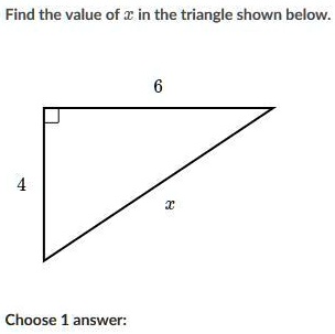 SOLVED: 'Find the value of x in the triangle shown below. Find the value of € in the triangle ...