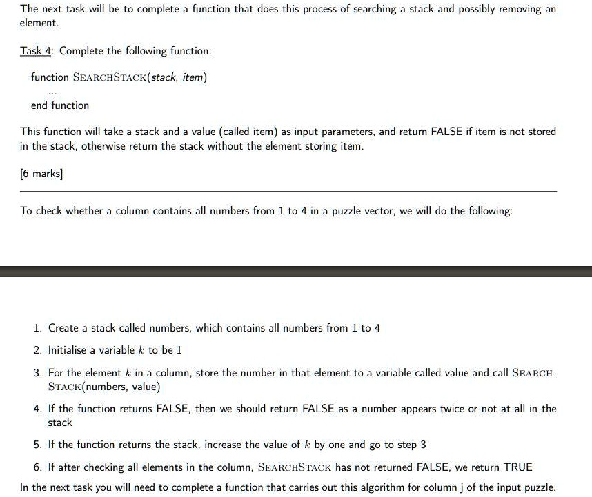 Solved Please Use Pseudocode For Solution The Next Task Will Be To Complete A Function That 1113