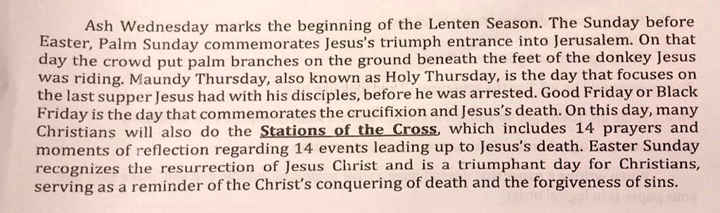 what is the report all about ash wednesday marks the beginning of the ...