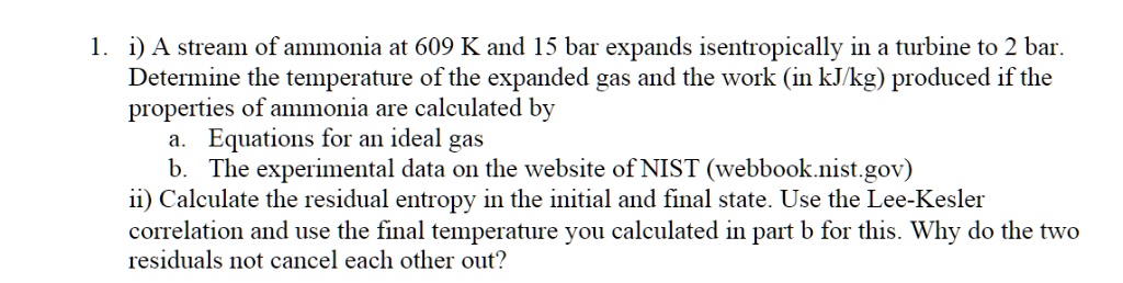 SOLVED: Here is the NIST Chemistry WebBook link - https://webbook.nist ...