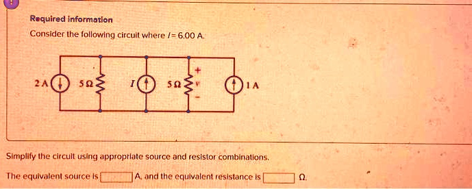 SOLVED: Texts: Required information Consider the following circuit ... SOLVED: Texts: Required information Consider the following circuit ...