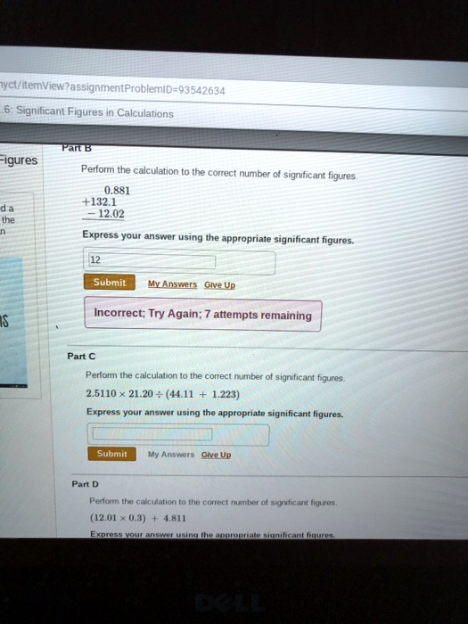 SOLVED: ctitemView ?assignmentProblemiD 93542634 Significant Figures in Calculations Figures ...