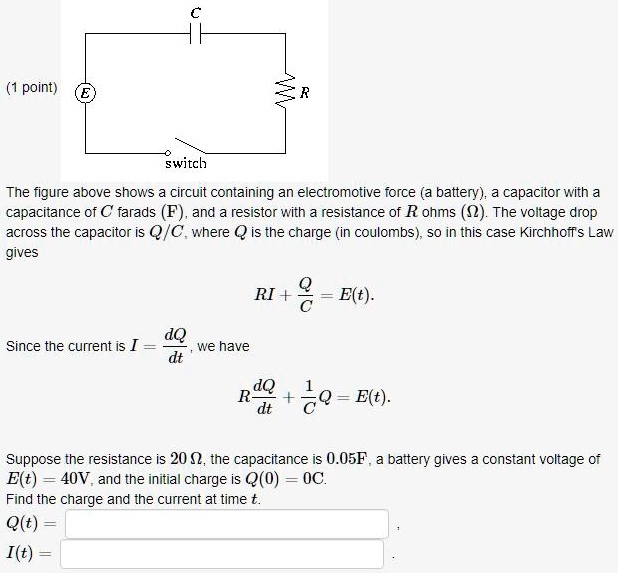 SOLVED: The figure above shows a circuit containing an electromotive ...