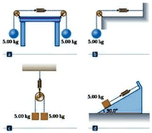 SOLVED: The systems shown in the following figures are in equilibrium ...