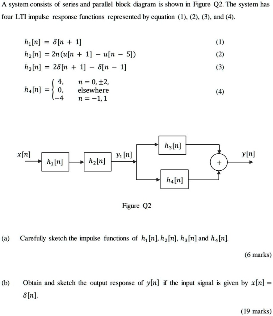 SOLVED: A system consists of series and parallel block diagram is shown ...
