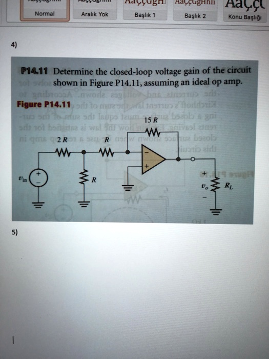 SOLVED: AaccGgHhli Aacci Konu Basligi Normal Aralik Yok Baslik1 Baslik 2 4) P14.11 Determine the ...