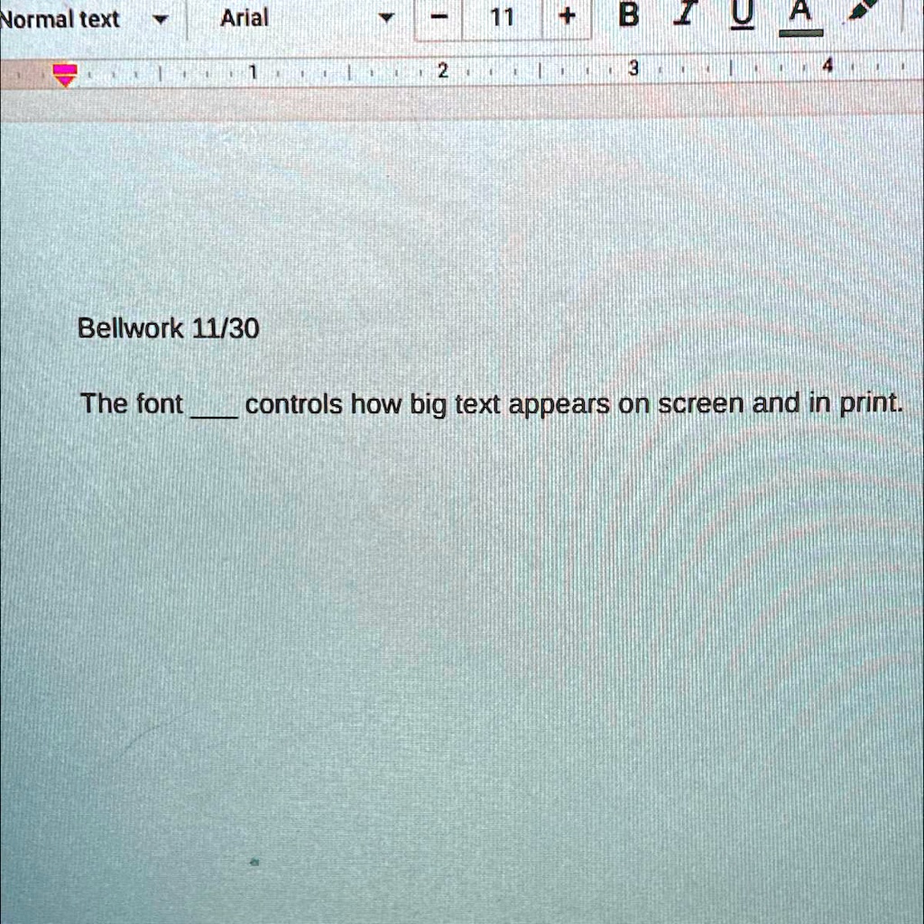 SOLVED: Please help (: 20 pts !! Normal text Arial BLMYAL Bellwork 11/ ...