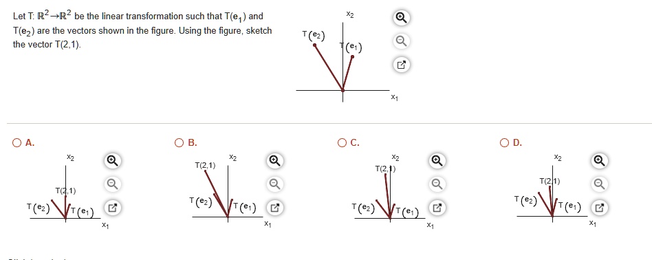 SOLVED: Let T: R^2 -> R^2 be the linear transformation such that T(e1 ...