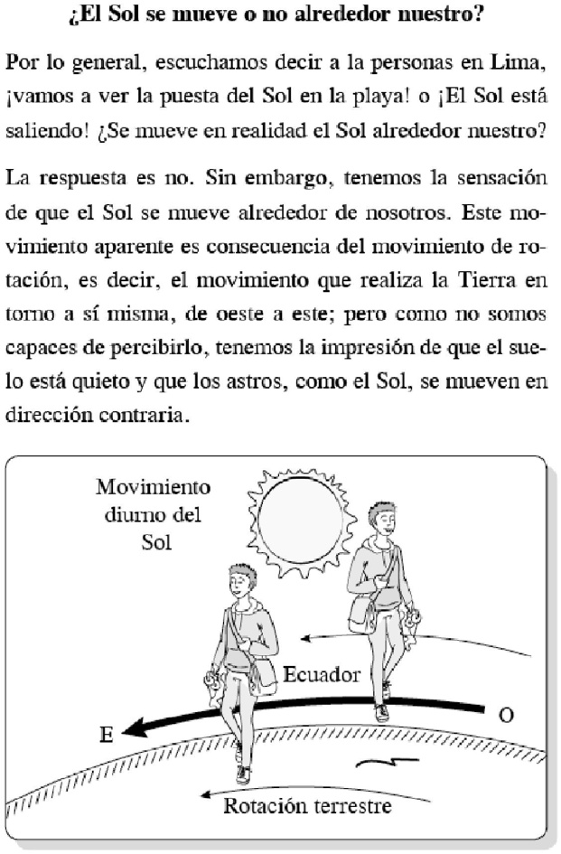ayudaaa w en que consiste el movimiento aparente del sol a que el sol ...
