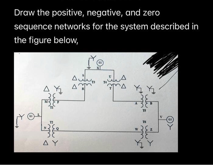 Draw The Positive Negative And Zero Sequence Networks For The System Described In The Figure