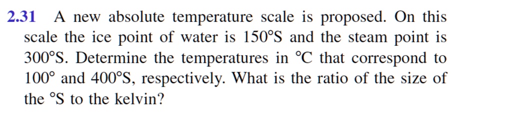 231 a new absolute temperature scale is proposed on this scale the ice ...