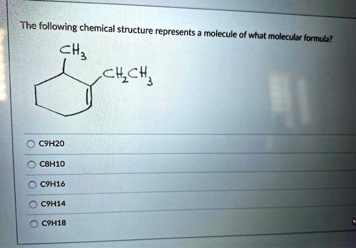 SOLVED: The following chemical structure represents a molecule of what ...