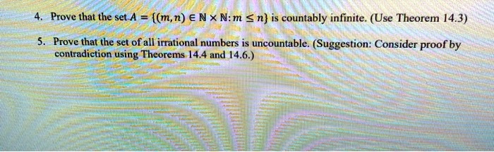SOLVED: Prove that the set A = (m,n) € N x N:m