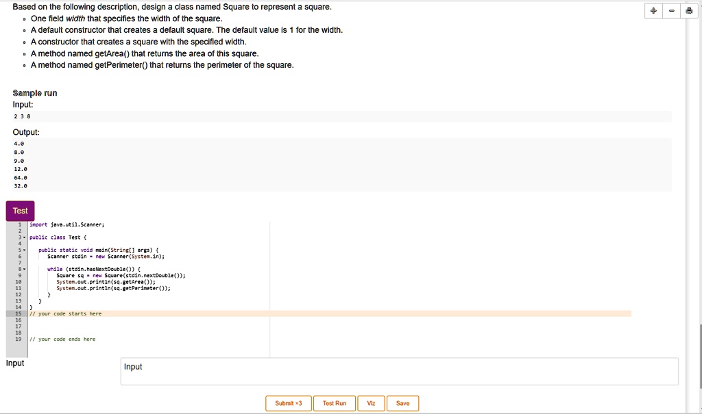 SOLVED: What would the code be for this one and the code is Java? One ...