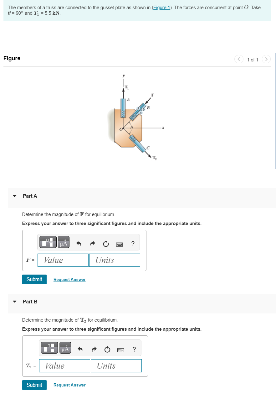 the members of a truss are connected to the gusset plate as shown in ...