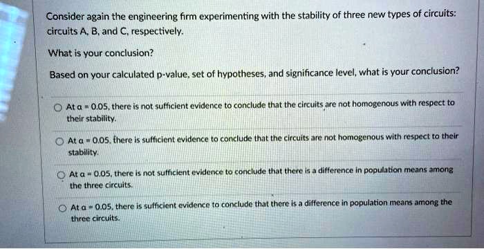 SOLVED: Consider again the engineering firm experimenting with the ...