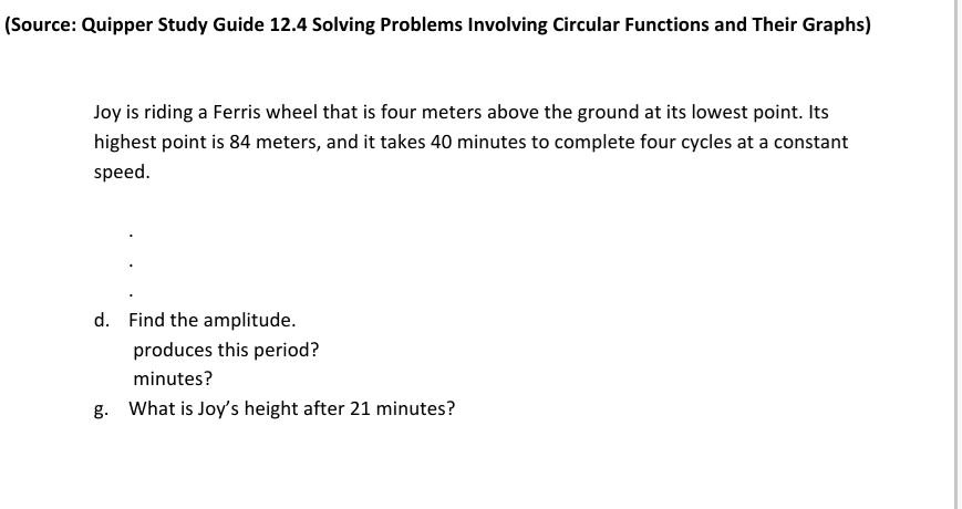 SOLVED: (Source: Quipper Study Guide 12.4 Solving Problems Involving ...
