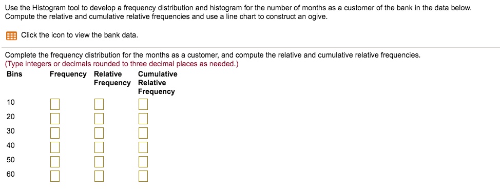Relative Frequency Histogram Generator