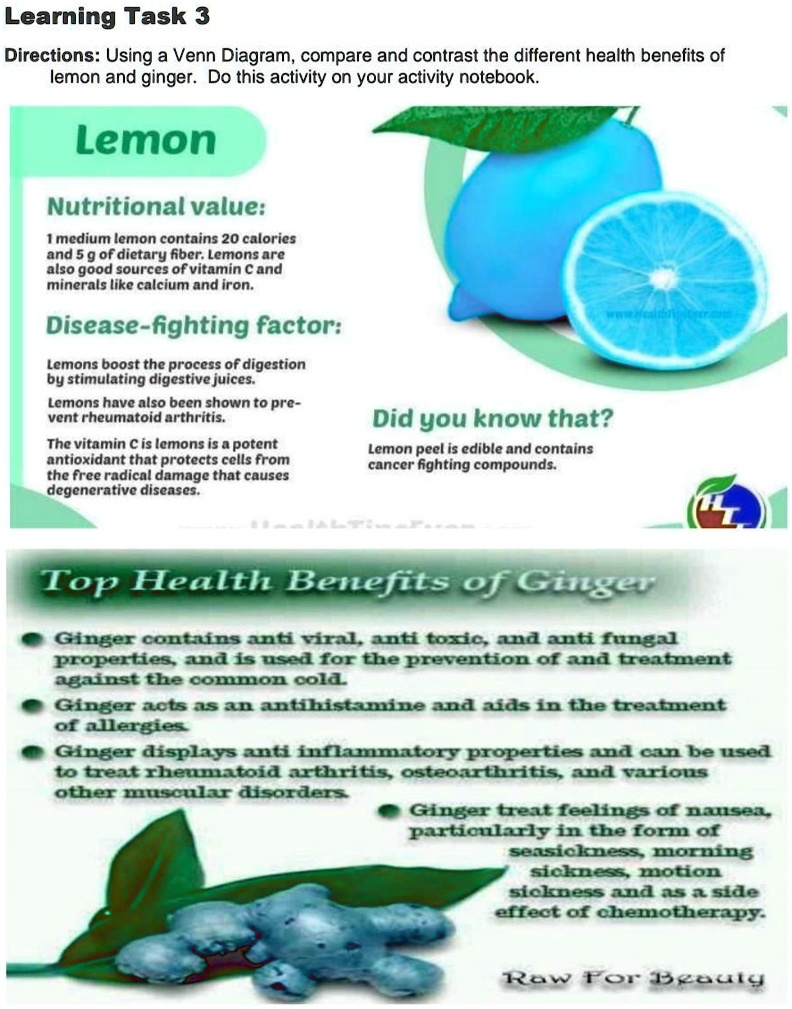 gawain sa bilang 1 gamit ang isang venn diagram ihambing at ihambing ...