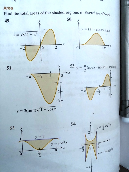 SOLVED: Text: Area. Find the total areas of the shaded regions in ...