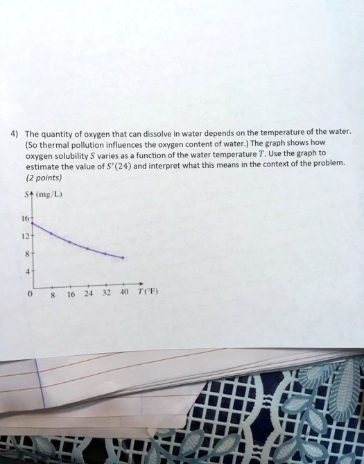 the quantity of oxygen that can dissolve water depends on the ...
