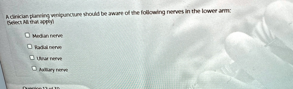 a clinician planning venipuncture should be aware of the following ...